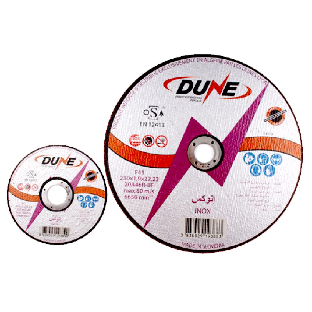DISQUE A COUPER INOX - DUNE Professional Tools